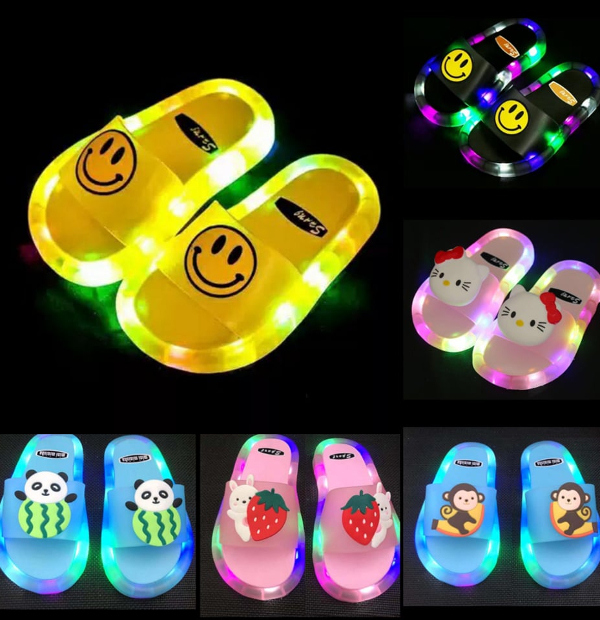 LED Light Summer Slippers for kids